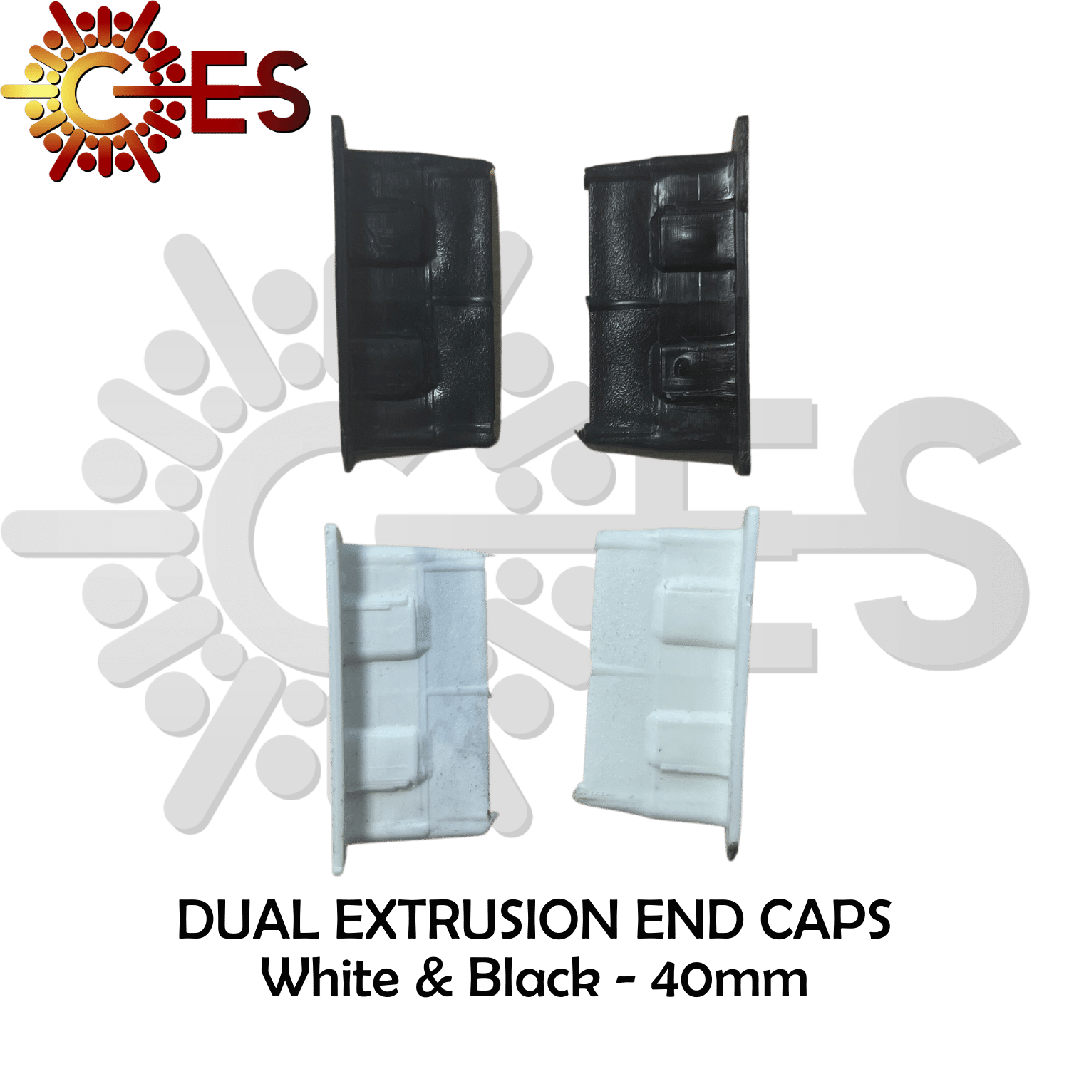 Dual Aluminum Extrusion End Caps – Commercial Engraving Supplies