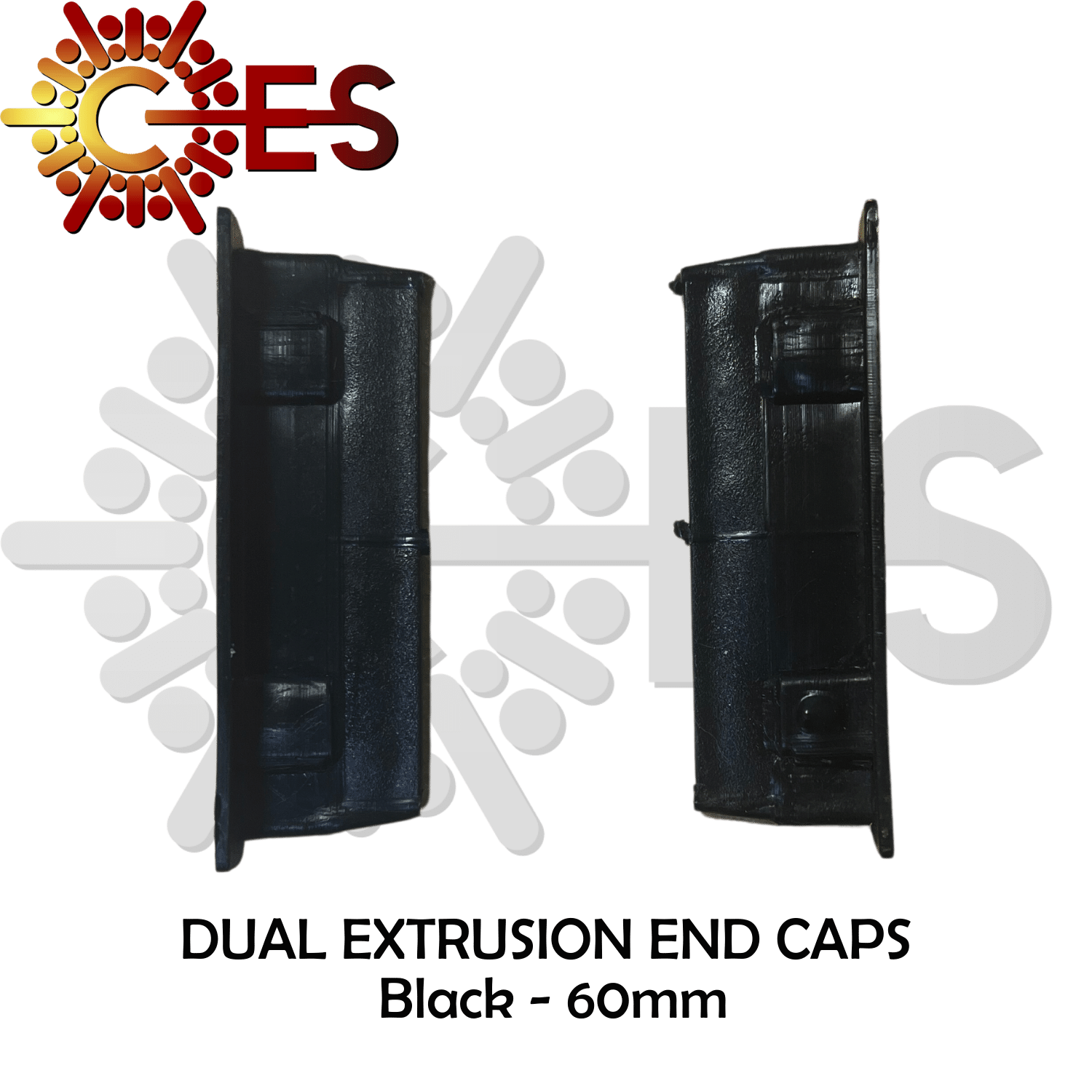 Dual Aluminum Extrusion End Caps – Commercial Engraving Supplies